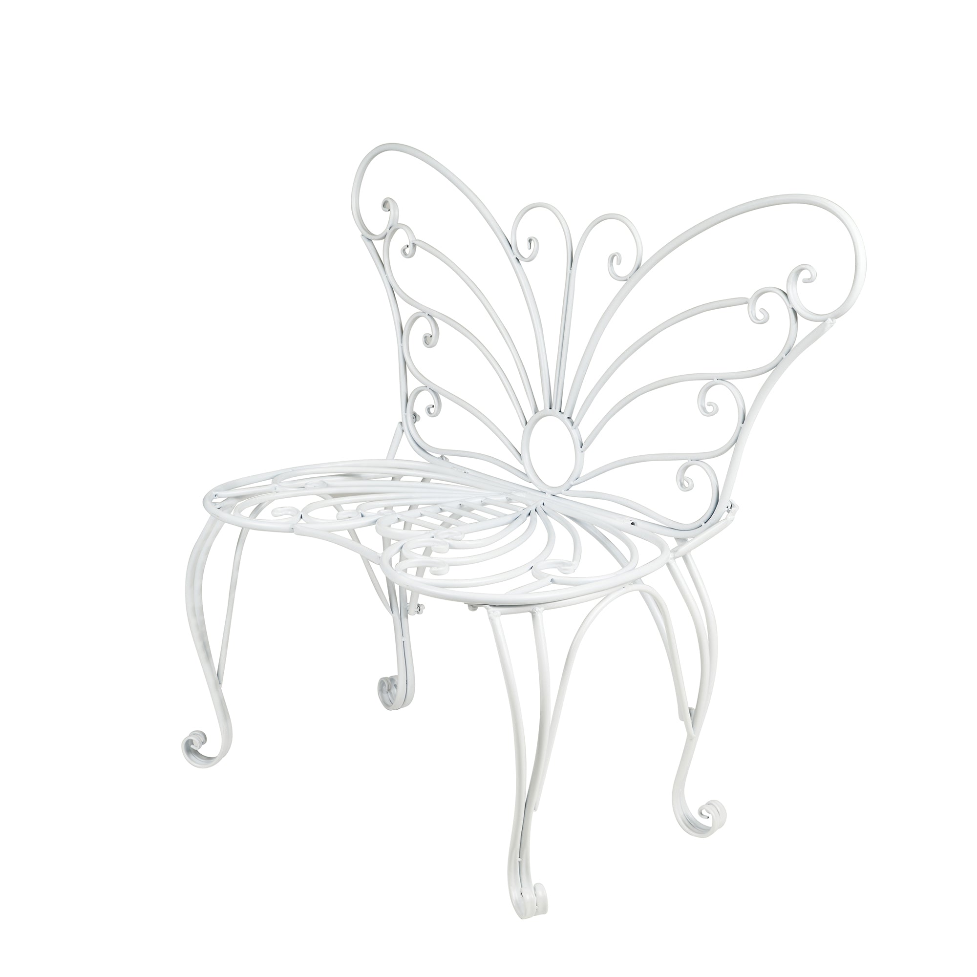 White Metal Garden Butterfly Chair – Hi-Line Wholesale CA