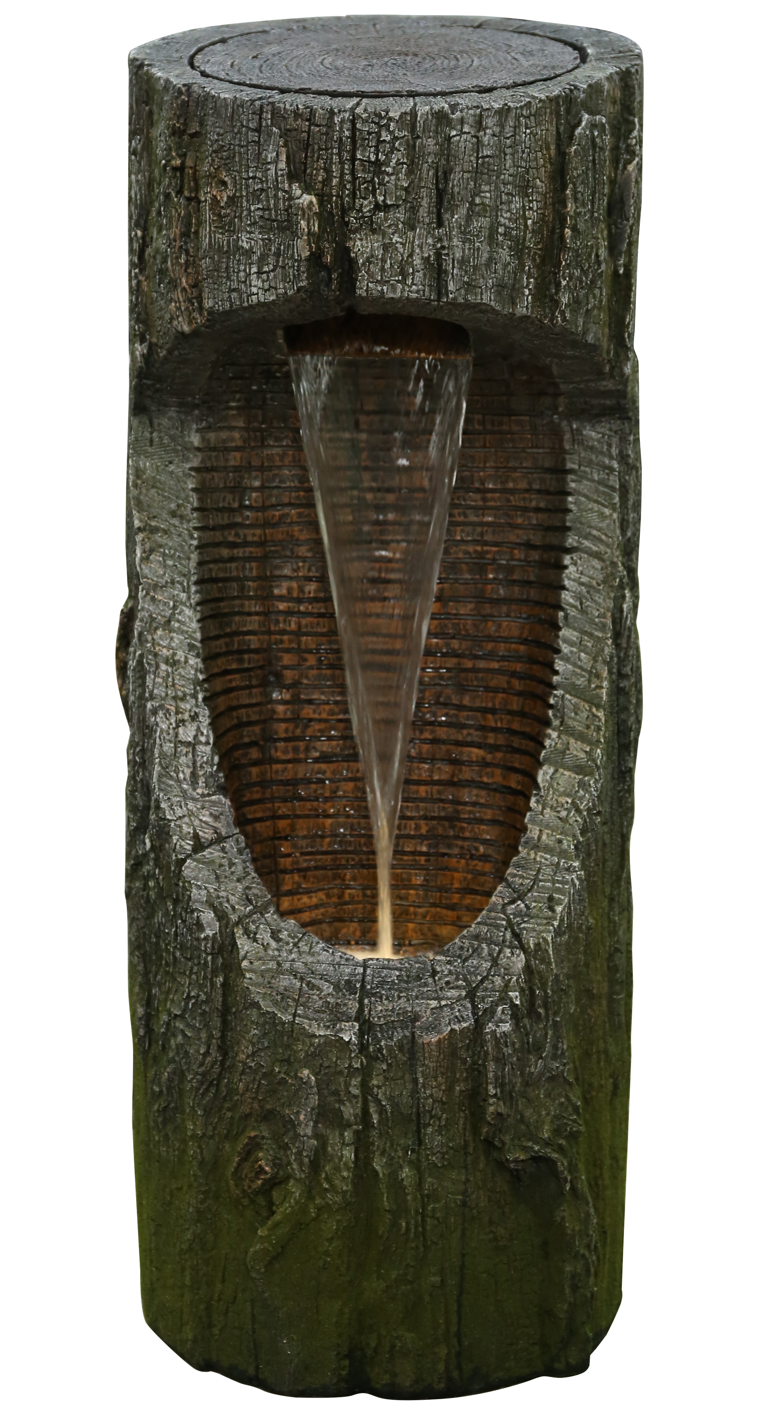 79606 - FOUNTAIN-TREE LOG WATERFALL W/ WW LED – Hi-Line Wholesale CA